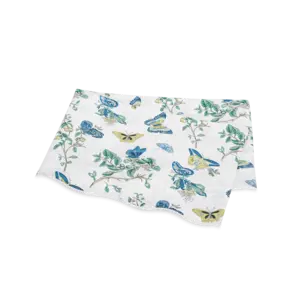 MATOUK Schumacher Baudin Butterfly Flat Bed Sheet - Percale