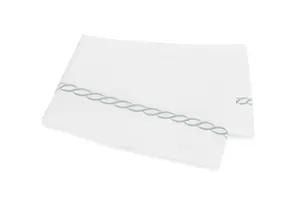 MATOUK Classic Chain Flat Bed Sheet Silver