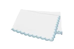 MATOUK Stella Embroidered Flat Bed Sheet - Hazy