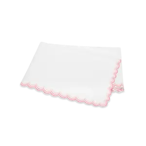 MATOUK Stella Embroidered Flat Bed Sheet - Percale