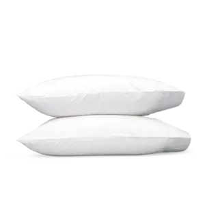 MATOUK Positano Hemstitch Pillowcase Pair - Percale