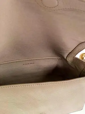 BY MALENE BIRGER Lellie Leather Shoulder Bag - Neutrals