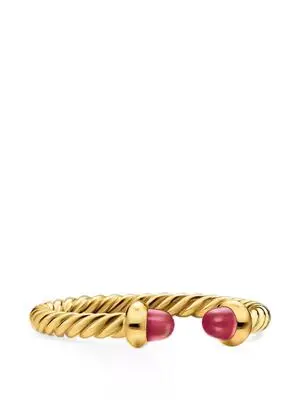 David Yurman 18k Yellow Spira Ruby Ring