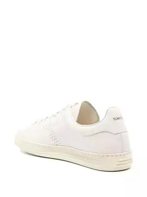 TOM FORD Warwick Grain Leather Sneakers - Neutrals