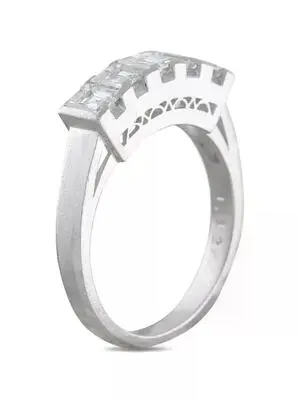 LB EXCLUSIVE Platinum Square-cut Diamond Ring 1.32 Carats