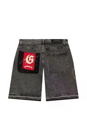 GODSPEED V2 Patchwork Denim Shorts - Grey