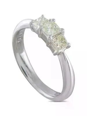 LB EXCLUSIVE Princess-cut Diamond Ring In Platinum