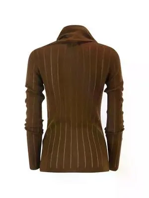 Max Mara Ribbed Knit Silk-blend Sweater