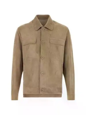 SALVATORE SANTORO Suede Flap-pocket Jacket