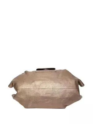 Loewe Metallic Nappa Anagram Aire Hobo Bag - Brown
