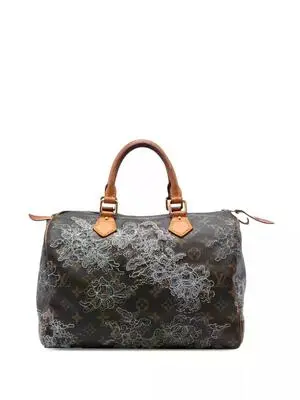 LOUIS VUITTON Monogram Dentelle Speedy 30 Boston Bag - Brown