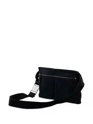 Gucci Gg Canvas Double Pocket Belt Bag - Blue