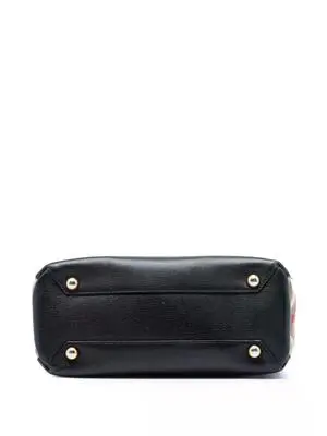 Burberry Small House Check And Leather Banner Satchel