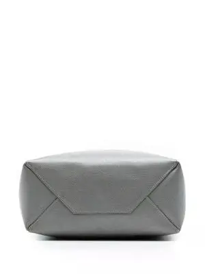 Celine Grained Calfskin Vertical Cabas Tote Satchel - Grey