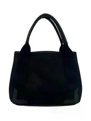 Balenciaga Canvas Navy Cabas Xs Satchel