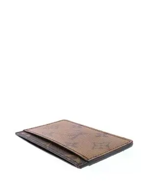 LOUIS VUITTON 2021-2026 Monogram Reverse Card Holder - Brown