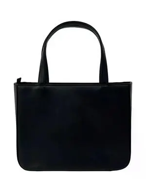 Burberry Nova Check Trimmed Leather Handbag