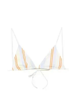 SIR. Striped Triangle Bikini Top - Neutrals