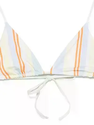 SIR. Striped Triangle Bikini Top