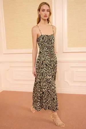 Ulla Johnson Arda Printed Jersey Midi Dress - Celestite