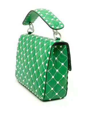 Valentino Garavani Medium Nappa Rockstud Spike Satchel - Green