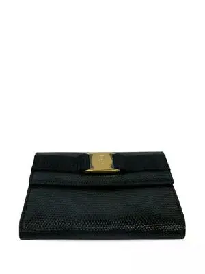 FERRAGAMO 2010-2026 Embossed Leather Vara Wallet Small Wallets