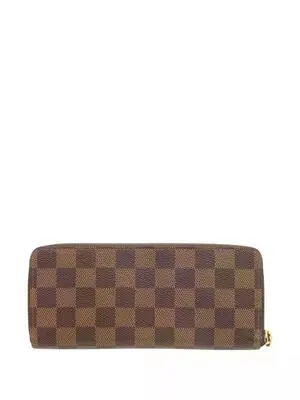 LOUIS VUITTON 2014-2021 Damier Ebene Zippy Wallet Long Wallets - Brown