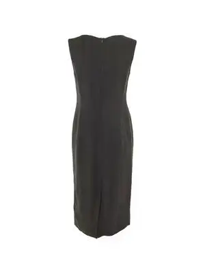 Max Mara Sleeveless Crepe Mid Dress