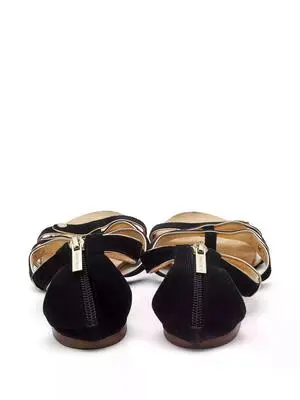 JIMMY CHOO Suede Multi-strap Sandals