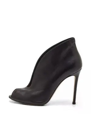 Gianvito Rossi Peep Toe Booties