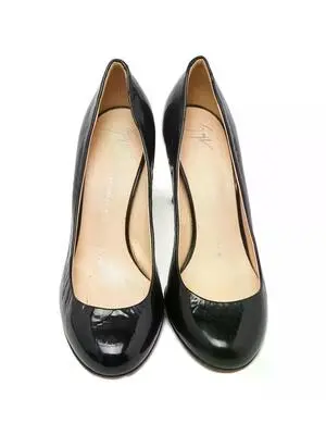 GIUSEPPE ZANOTTI Patent Leather Round-toe Pumps