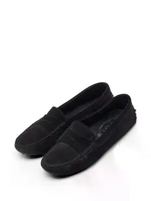 TOD'S Gommino Suede Loafers - Black