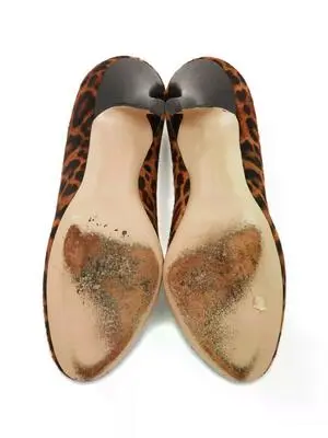 FERRAGAMO Leopard-print Bow Pumps