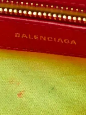 Balenciaga Ville Dome Tote Bag - Red