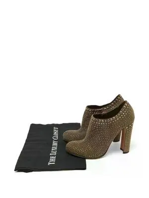 Prada Studded Suede Boots