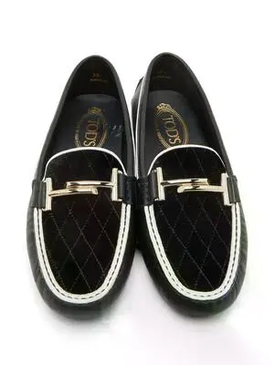 TOD'S Double T Quilted Moccasins