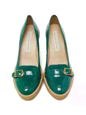 Stella McCartney Buckle Wedge Pumps