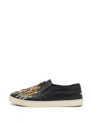 Dolce & Gabbana Embellished Slip-on Sneakers