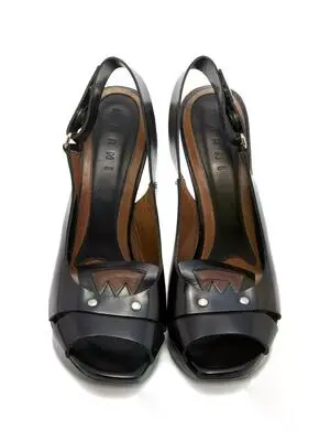 Marni Peep-toe Slingback Sandals
