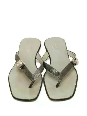 Gucci Embellished Thong Sandals