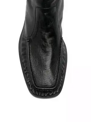 JIL SANDER Side-zip Leather Ankle Boots