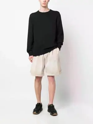 DONDUP Box-pleat Cotton Chino Shorts