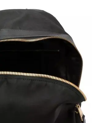 Moschino Plaque Backpack - Black