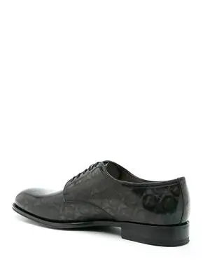 FERRAGAMO Pershore Gancini-print Derby Shoes