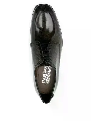 FERRAGAMO Pershore Gancini-print Derby Shoes