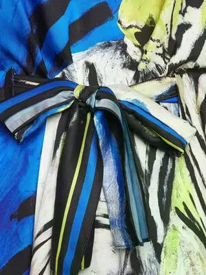 Just Cavalli Tiger Print Belted Kaftan Tunic