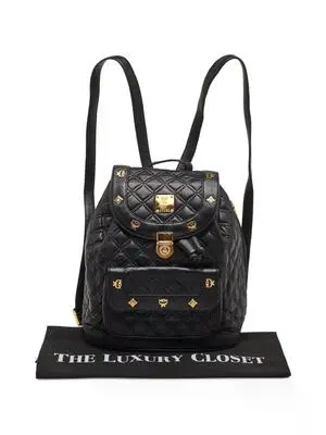 Mcm Stark Quilted Leather Backpack