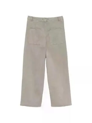 Tibi Garment-dyed Stretch-twill Trousers