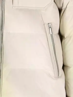 MOORER Beige Hooded Padded Jacket