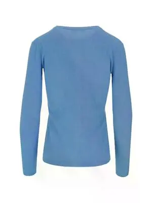 LA ROSE Button-up Cardigan - Blue